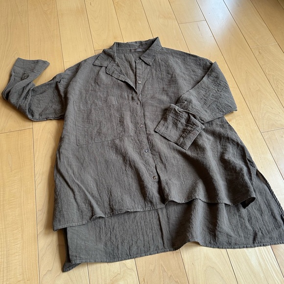 cut loose | Tops | Cut Loose Linen Button Down Blouse | Poshmark